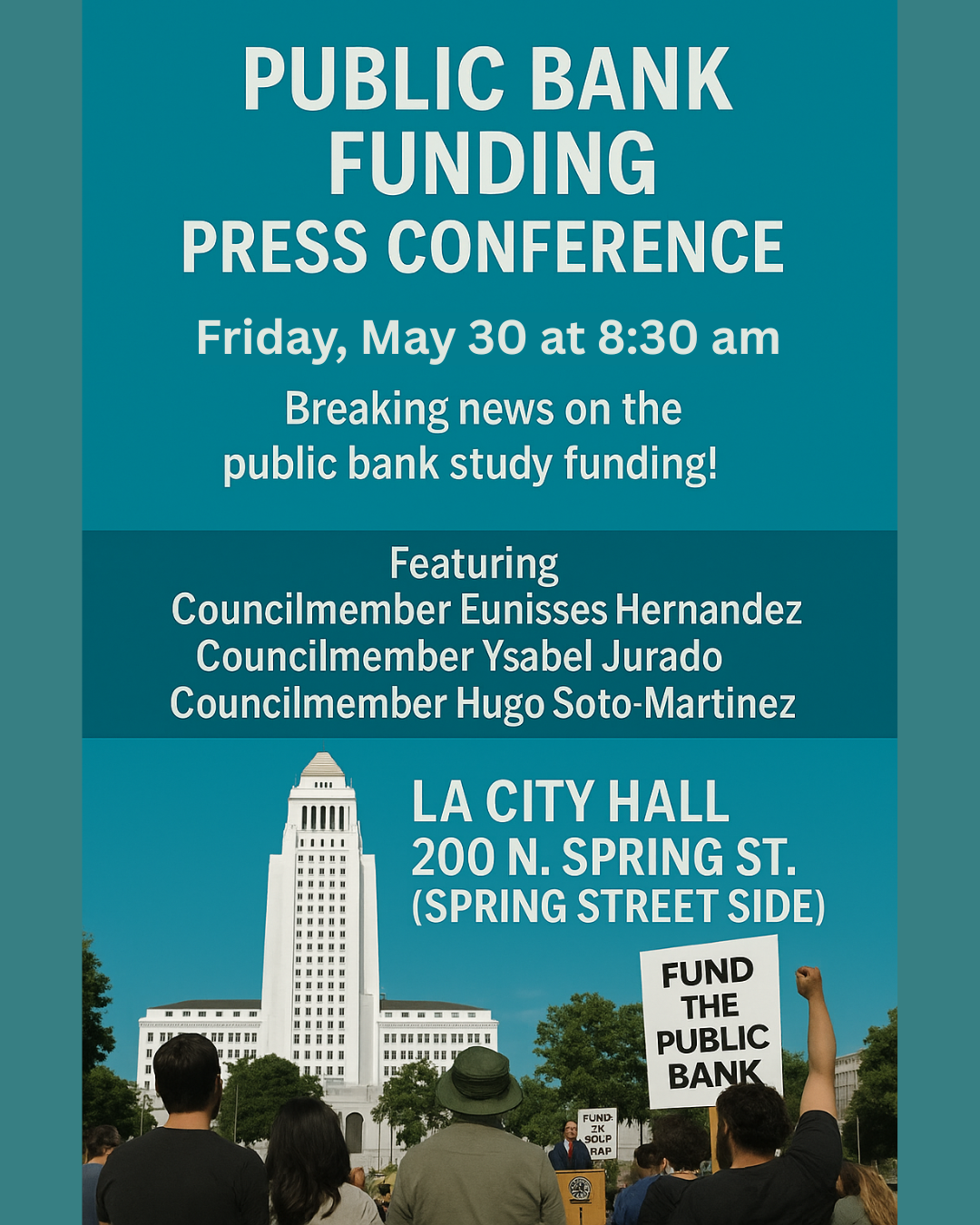 BREAKING: PUBLIC BANK PRESS CONFERENCE THIS FRIDAY! - Public Bank LA